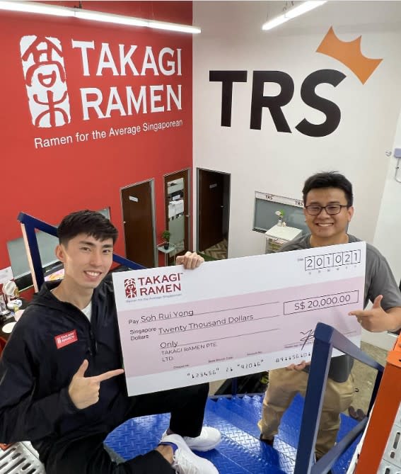 Takagi Ramen Offers Free Voucher For Tan Chuan-Jin & Cheng Li Hui To ...