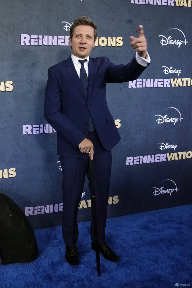 Jeremy Renner attends premiere for new series, months after snow plough ...
