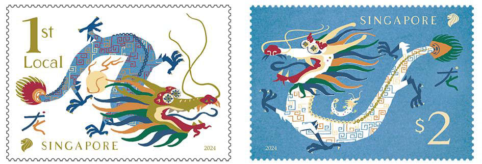 SingPost marks Year of the Dragon with new stamps, special collector's ...
