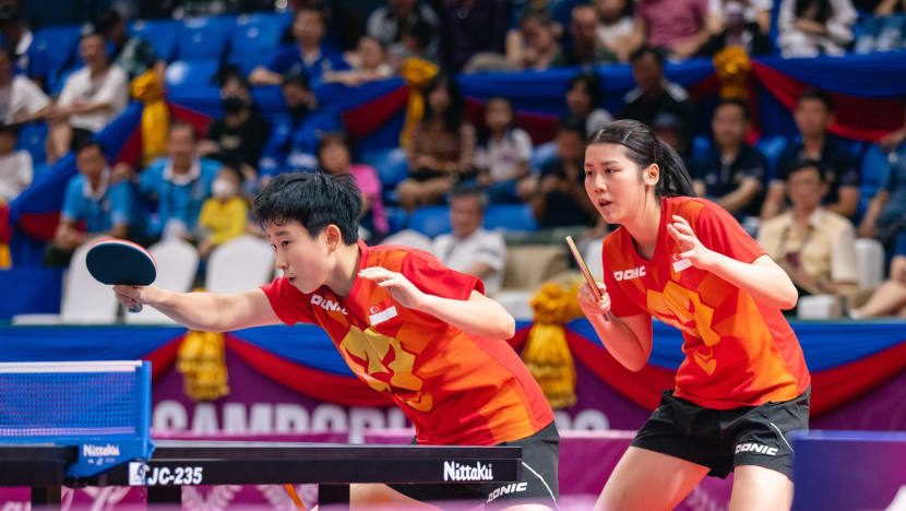 Singapore's table tennis pair wins men's doubles with 3-1 victory over ...