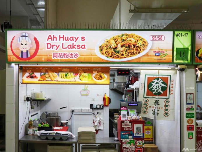 After changing the menu from Japanese dishes to dry laksa, this stall ...
