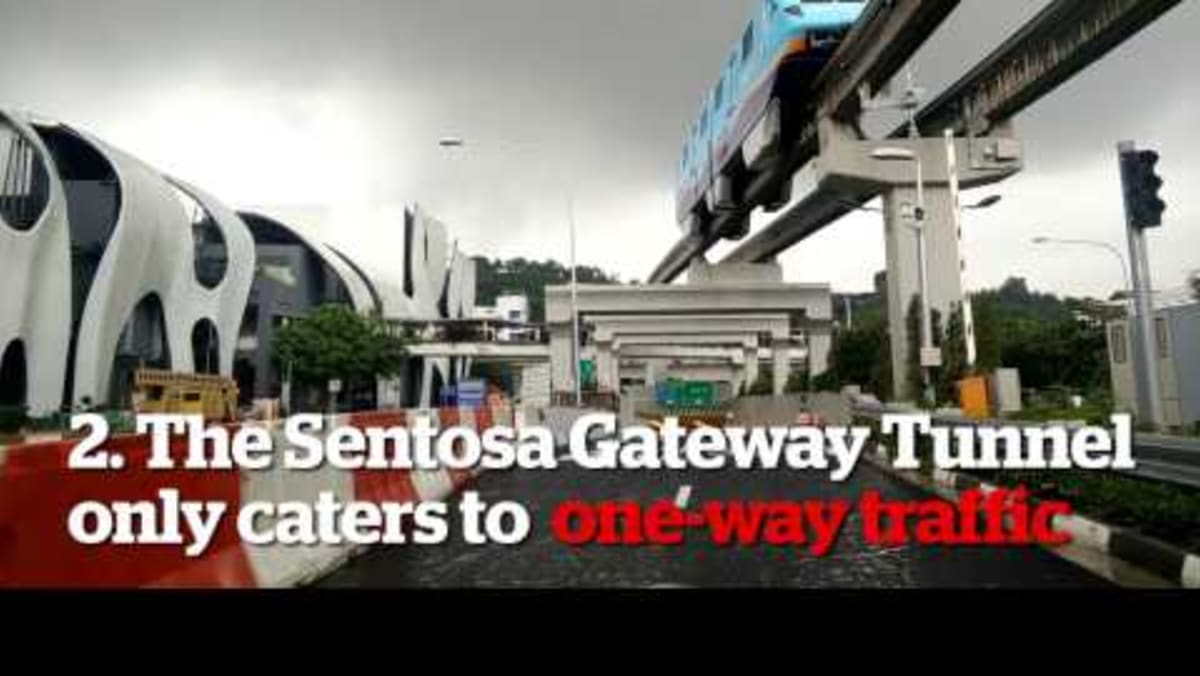 Inside the new Sentosa Gateway Tunnel - TODAY