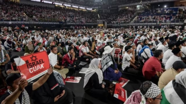 马国1万6000人参加声援巴勒斯坦集会 包括首相安华 - 8world