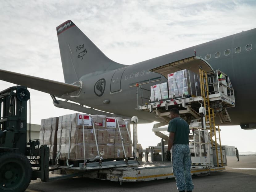 Singapore deploys RSAF aircraft to deliver urgent humanitarian aid for ...