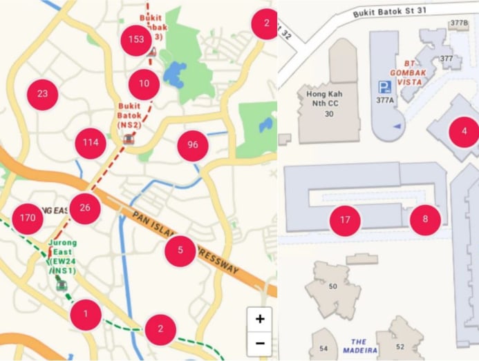Interactive map showing participating hawkers and merchants added to ...