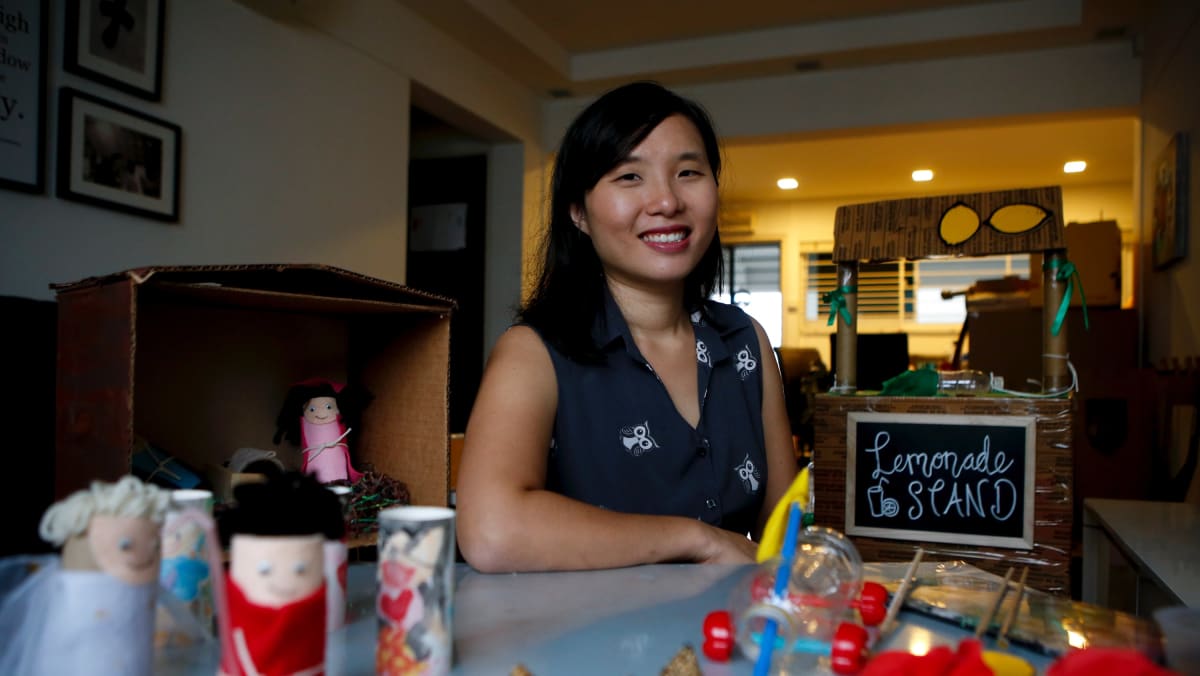 Singaporean mother turns everyday household items into toys for her ...