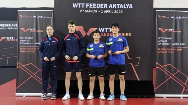 我国混双组合曾尖和周哲宇 WTT安塔利亚赛摘首金 - 8world