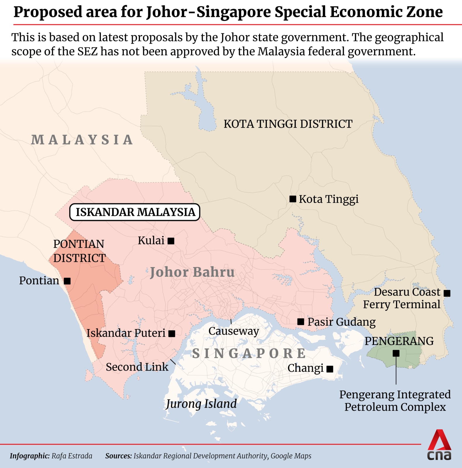 Johor-Singapore Economic Zone = Iskandar Malaysia?