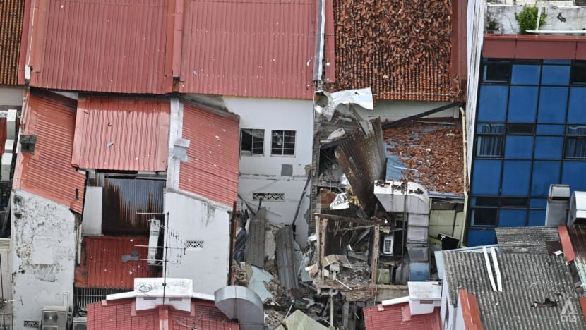 Hotel guests evacuated after shophouses partially collapse along Syed ...