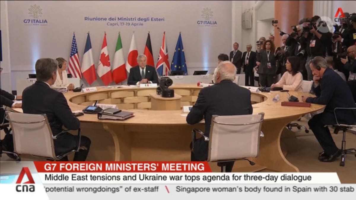 G7 foreign ministers' meeting: US hopes Europe can persuade China to reduce support for Russia - CNA