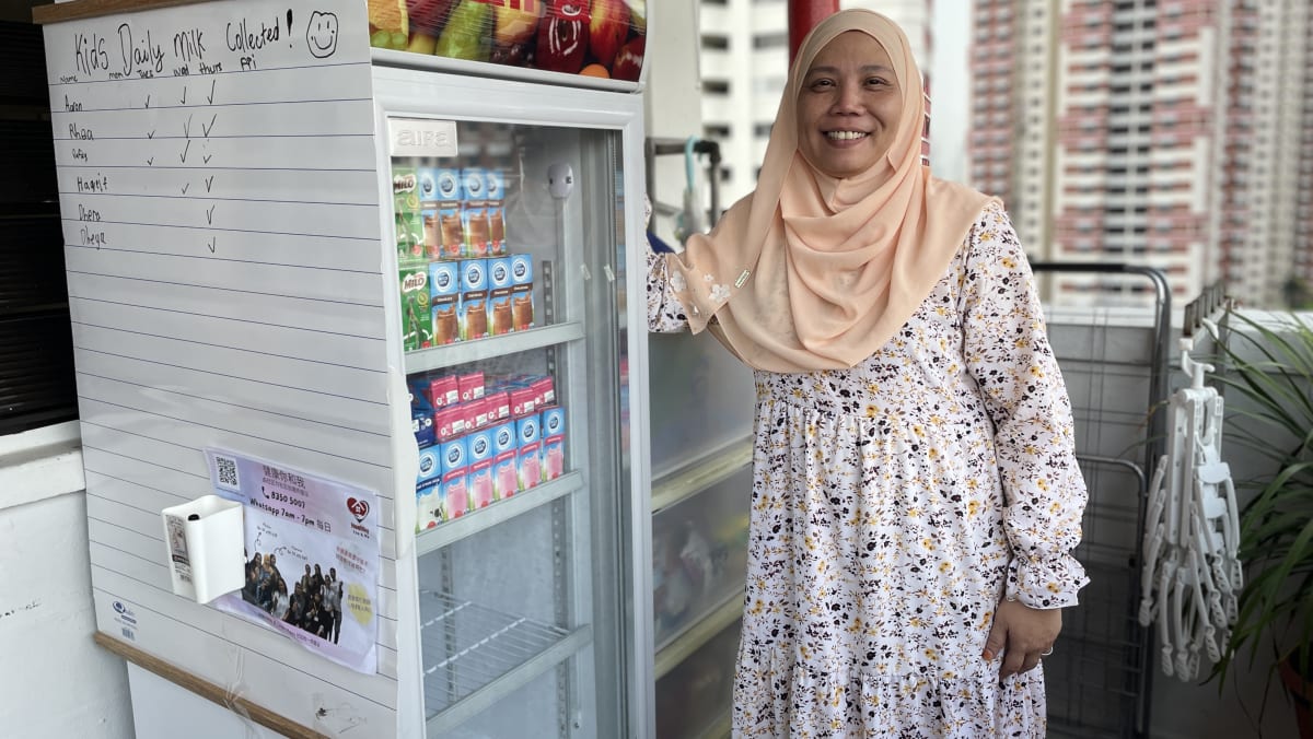 Wanita ini beri susu, 'Milo' percuma, prihatin kanak-kanak di flat sewa ...