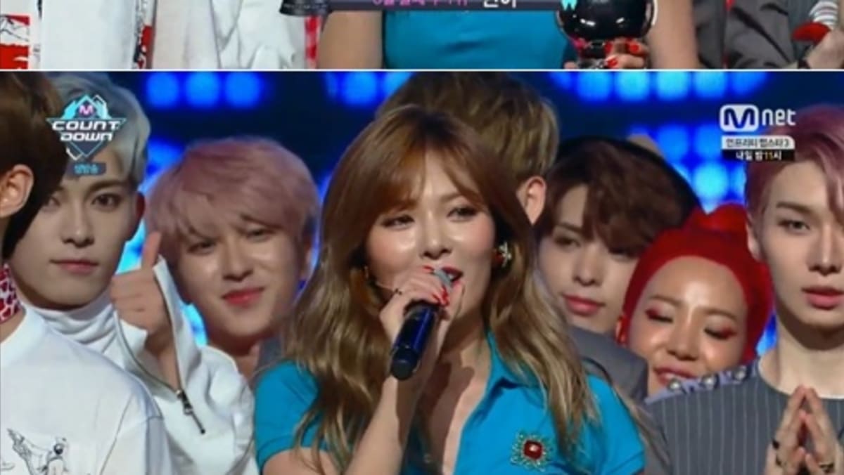 Hyuna Performs Comeback Stage and Takes Home ′M COUNTDOWN′ Trophy - 8days