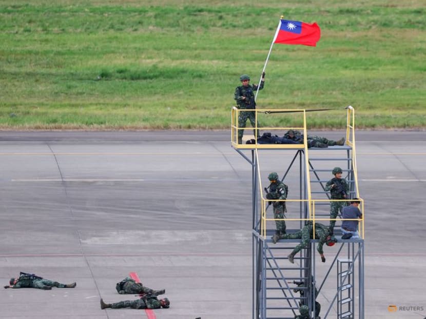 Simulating enemy attack, Taiwan conducts military drill at main airport ...