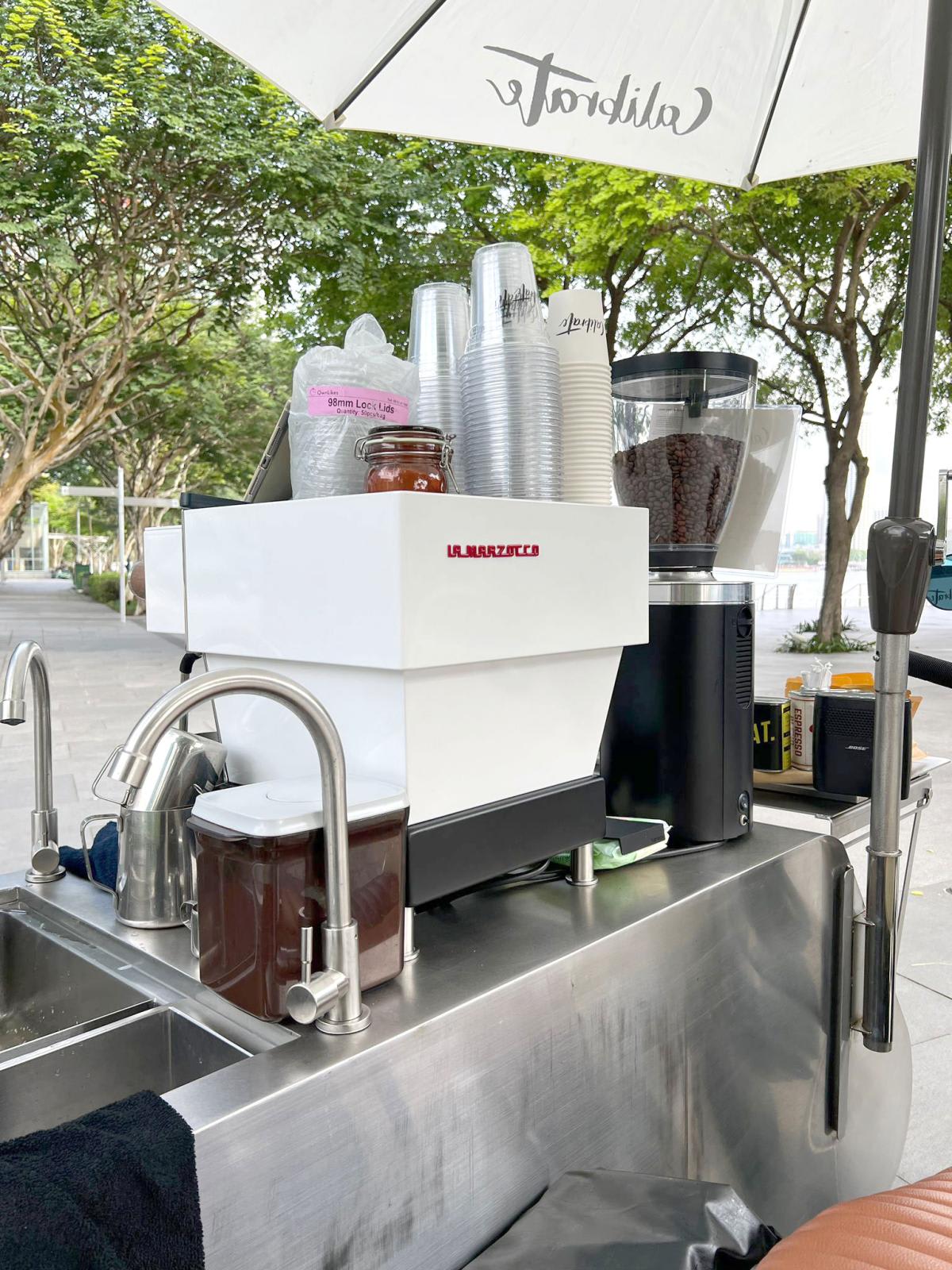 Former cafe barista now sells artisanal coffee from a motorcycle ...