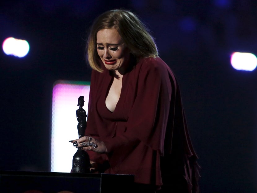 Gallery: Chart-topping Adele gets emotional with big Brit Awards win ...