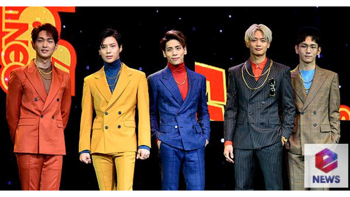 [Photo] SHINee Attends Retro Themed Showcase for ′1 of 1′ - 8days