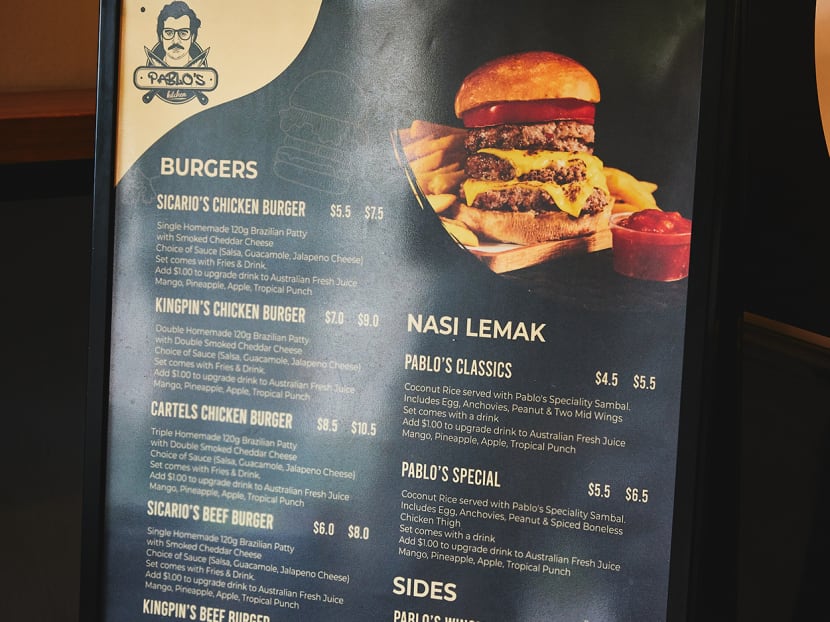 Retrenched SIA Steward Opens Pablo Escobar-Themed Nasi Lemak & Burger ...