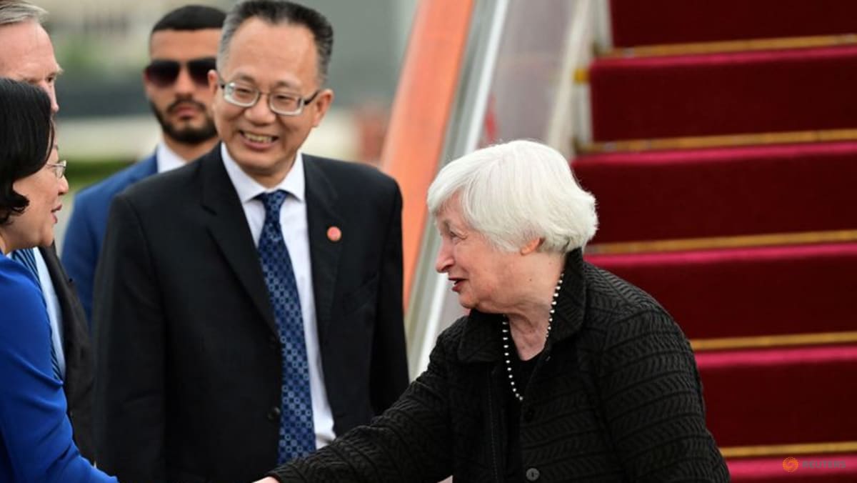 Yellen holds talks with China's central bank governor, former economy ...