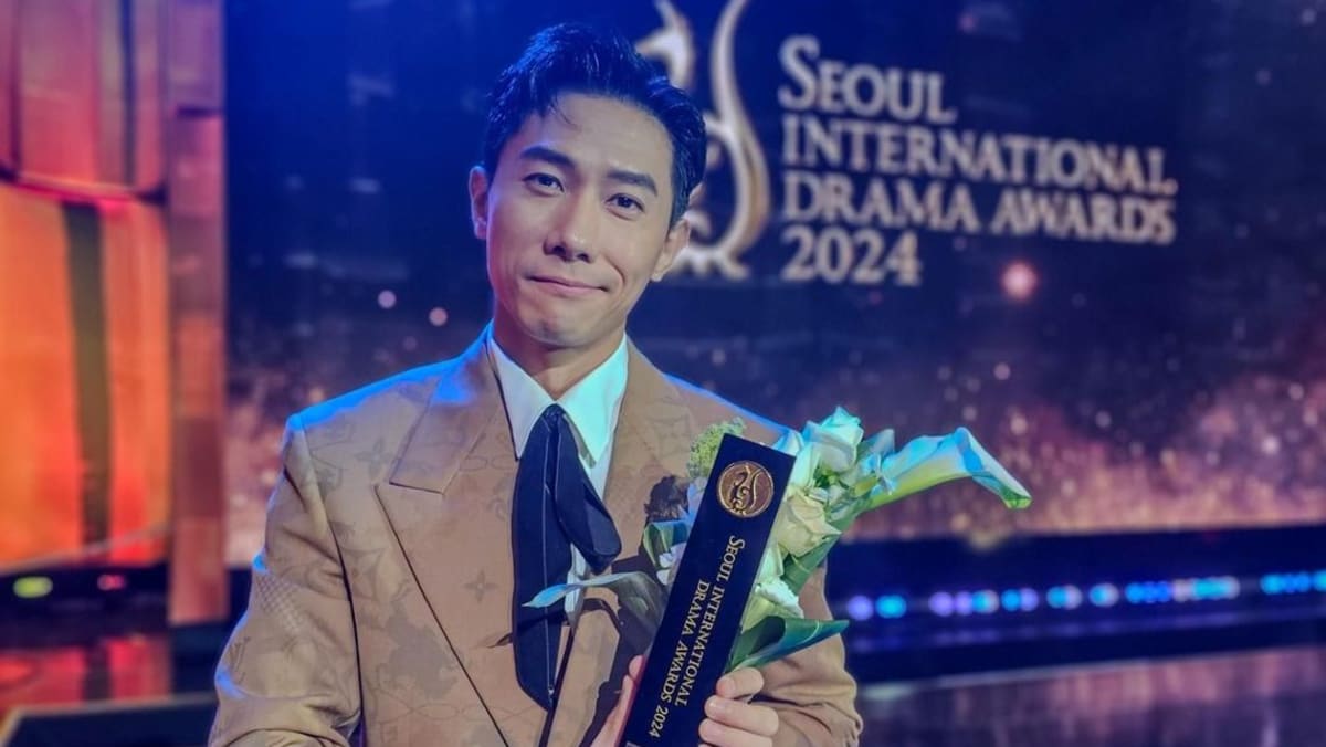Actor Desmond Tan wins Outstanding Asian Star award at Seoul ...