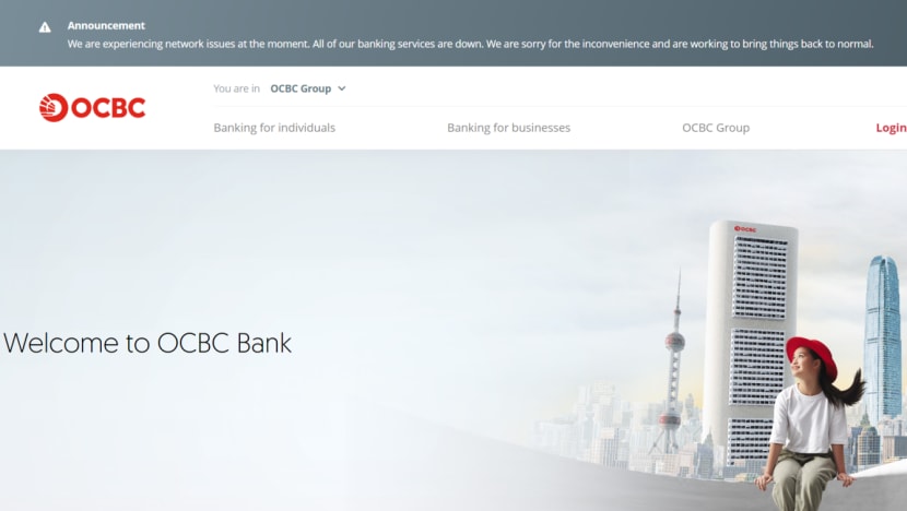 All OCBC banking services restored after morning outage - CNA