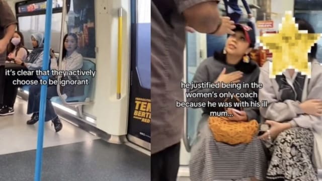 女子要求进入女性专用车厢男子离开 马国男：陪生病母亲 - 8world