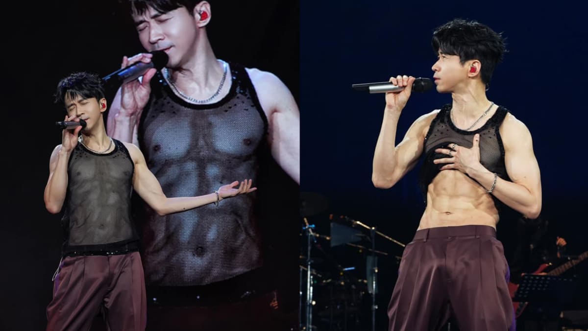 M’sian Singer Michael Wong, 54, Flashes His Surprisingly Ripped Bod At Concert - 8days