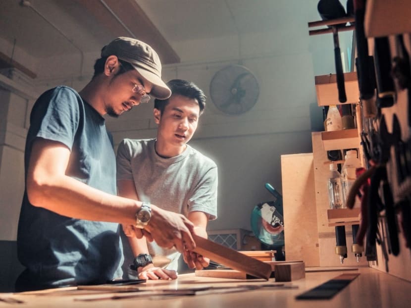 Adding a sustainable, personalised touch to their father’s woodworking ...