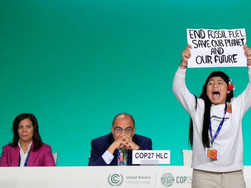 'End fossil fuels' protester storms stage of COP28 summit - TODAY