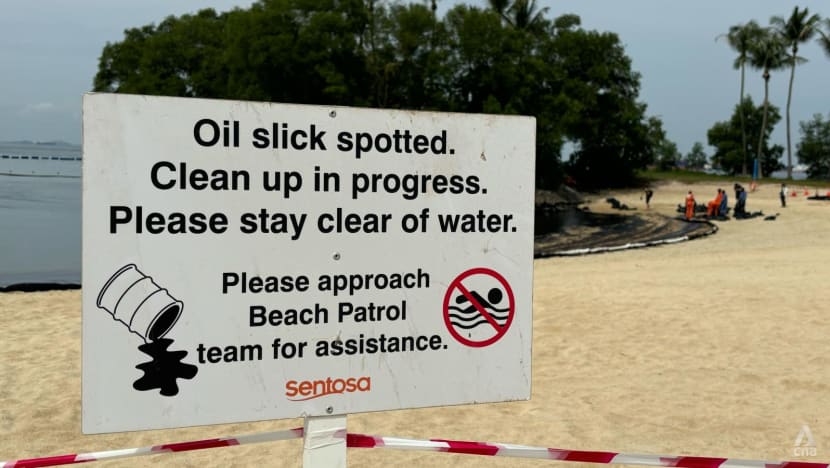 Sentosa deploys about 100 workers to beef up beach cleaning efforts ...