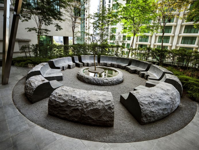 Sculptor and landscape architect Colin K Okashimo