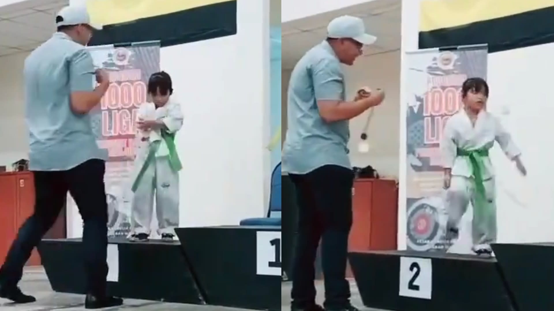 Girl Throws Tantrum On Podium After Coming In 2nd In Karate Competition ...