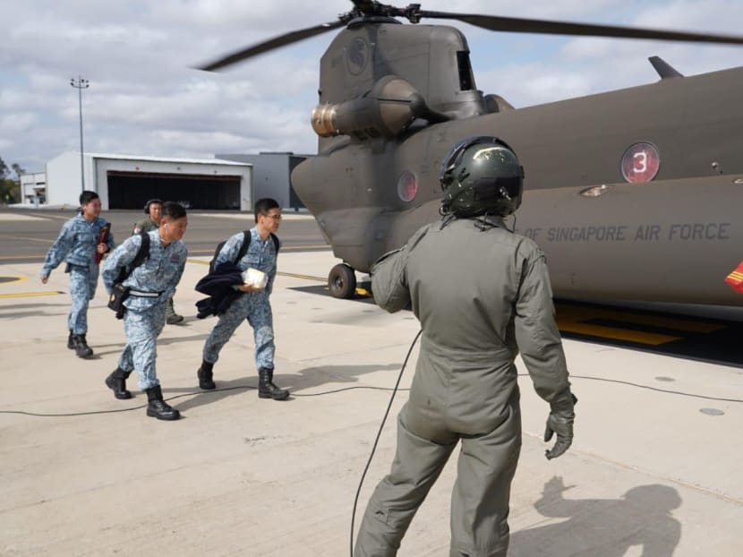 RSAF Chinook helicopters deployed to help with firefighting, relief ...