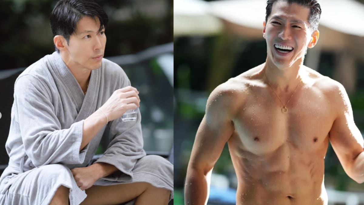 Taiwanese actor Eric Huang, 52, shows off impressive bod at the pool - TODAY