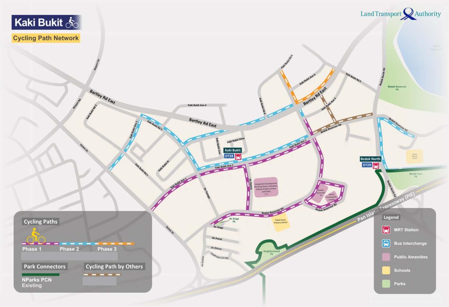 New cycling paths to be built in 7 towns in Singapore - CNA