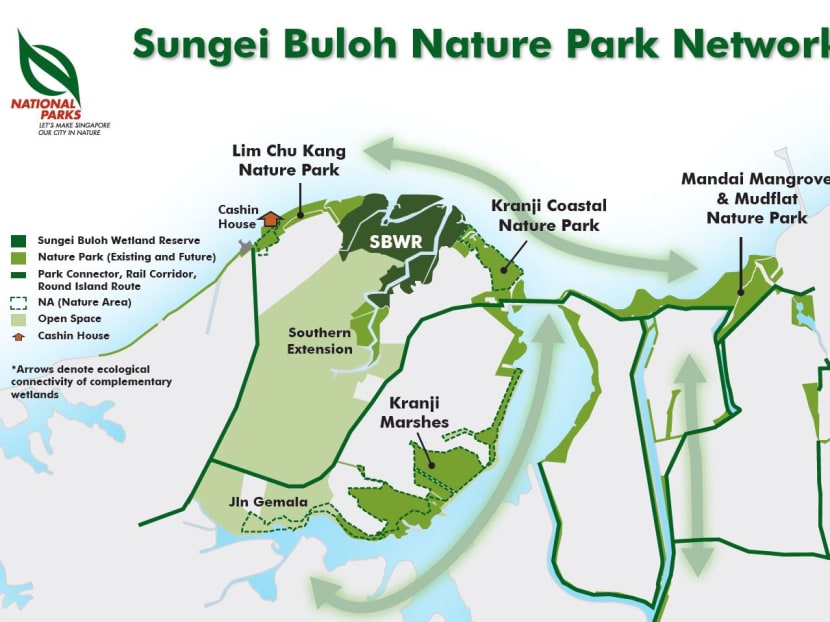 400 hectare nature park network around Sungei Buloh Wetland Reserve to ...