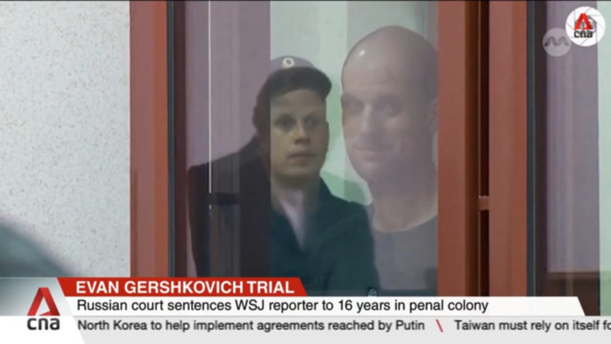 Russian Court Sentences Wsj Reporter To 16 Years In Penal Colony Cna