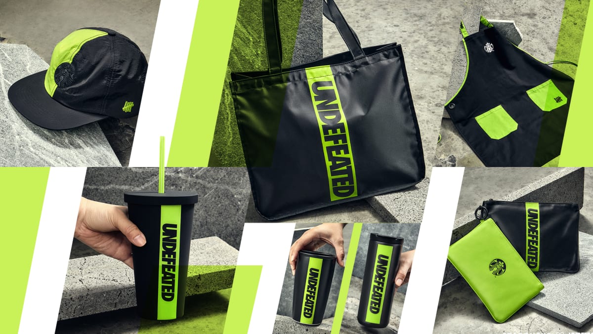 Starbucks & Undefeated's Limited Edition Neon Green Collab Is Cooler ...