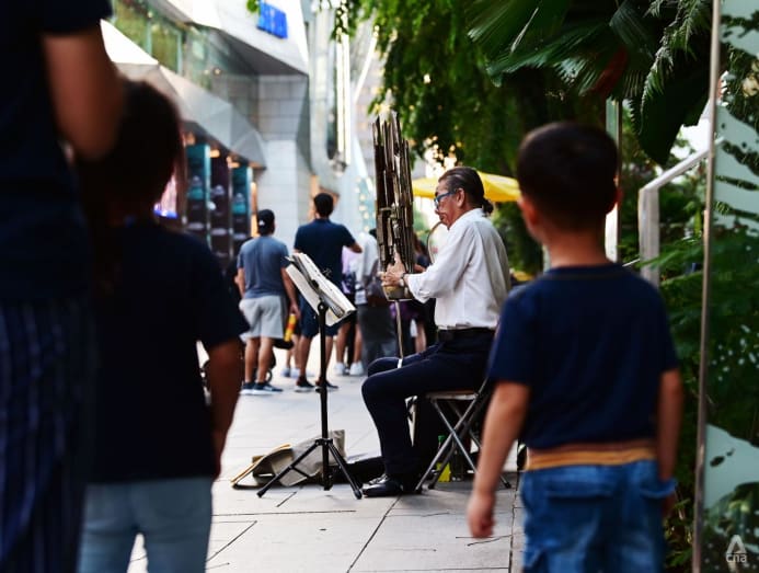 The Orchard Road busker whose traditional Chinese instrument has a ...
