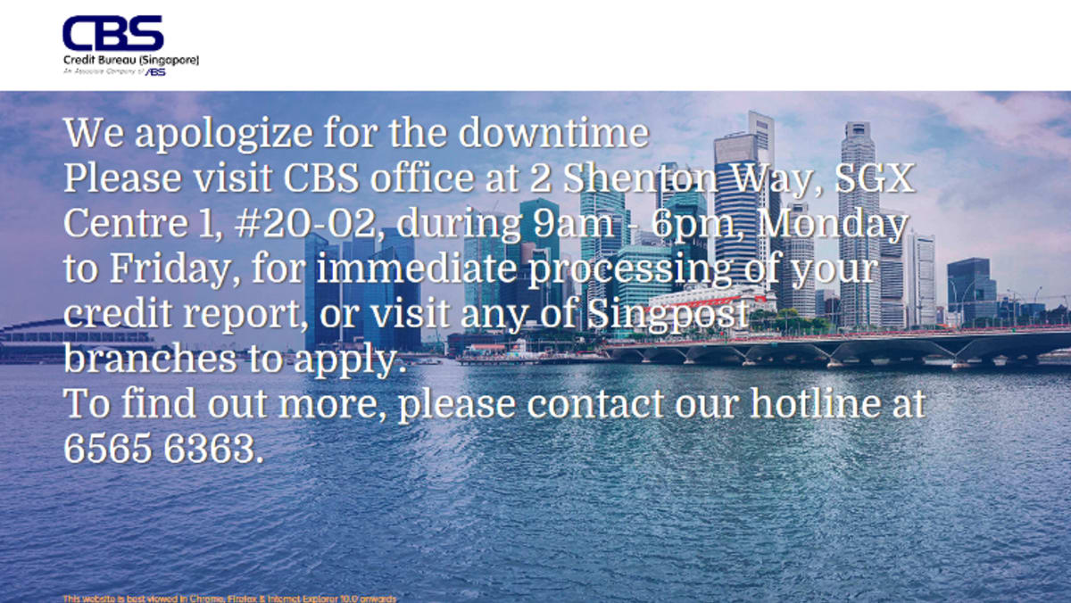 Credit Bureau Singapore website goes offline after defacement - TODAY
