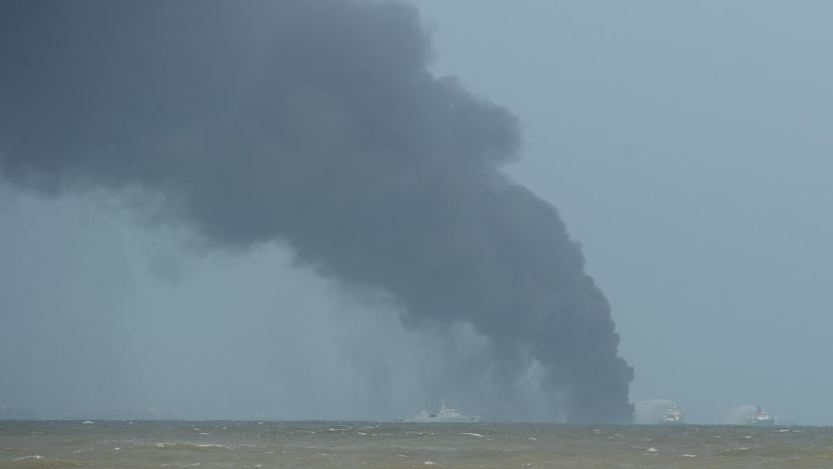 Sri Lanka battles fire on Singapore-registered ship loaded with ...