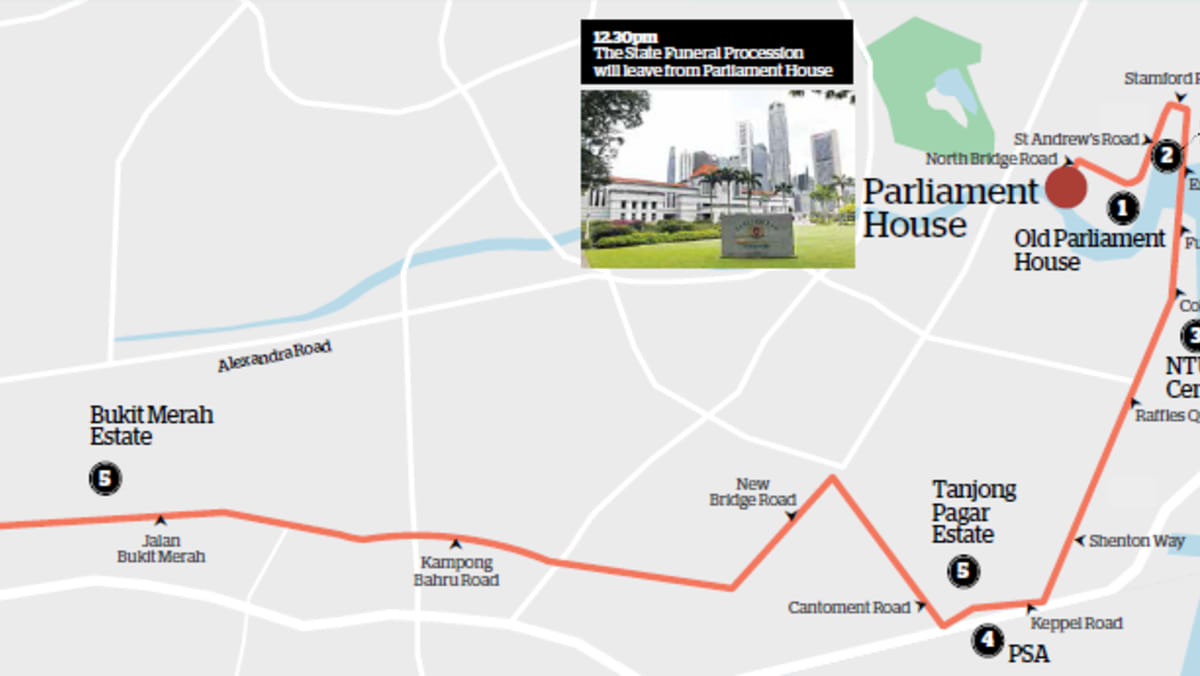 Funeral procession to pass through historical landmarks - TODAY