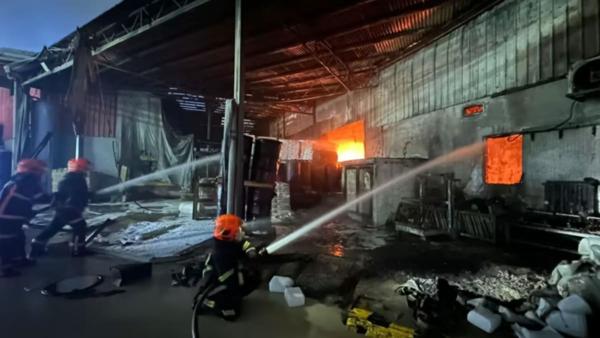 SCDF berjaya kawal kebakaran besar di gudang Tuas South, 2 pekerja ...