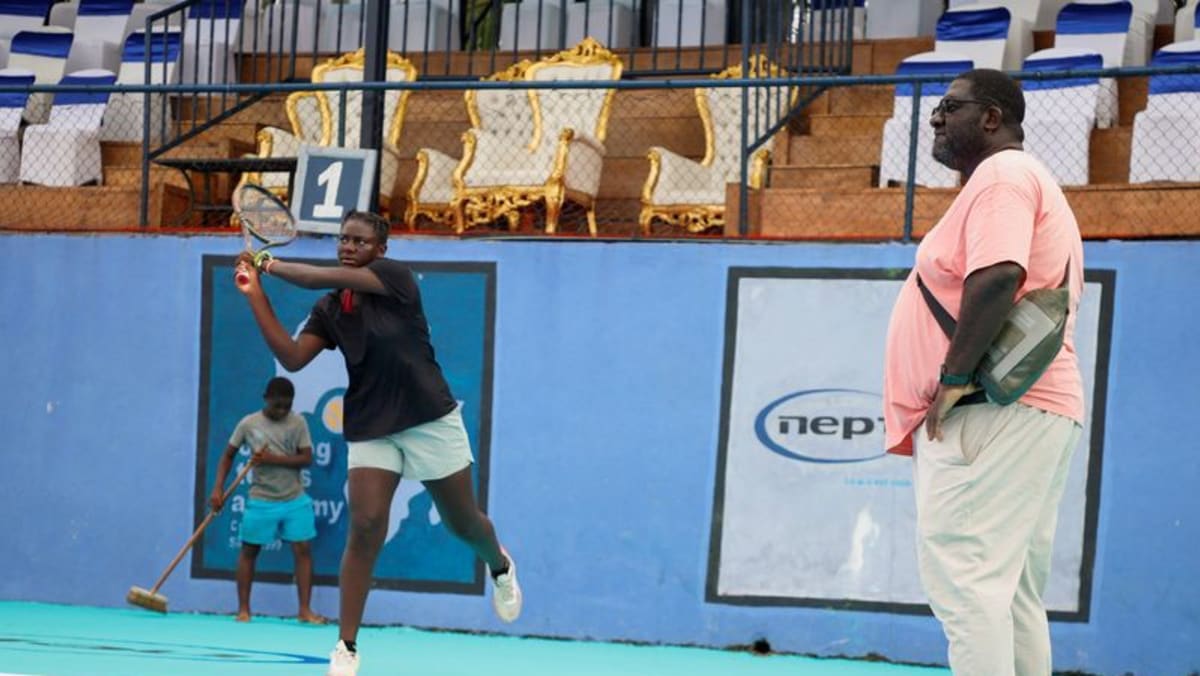 Former tennis pro helps children shine on court in Cameroon - CNA