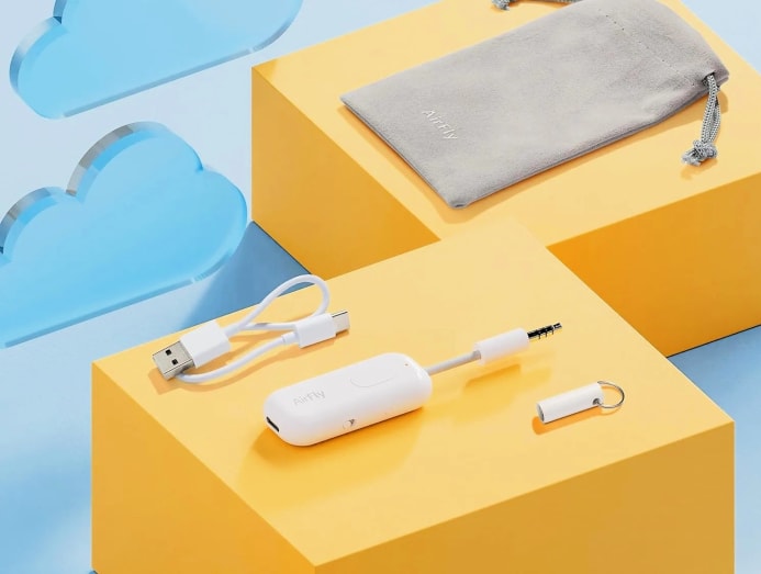 This Bluetooth adapter lets you use your own wireless earbuds on a ...