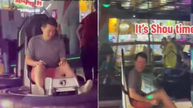 TikTok总裁周受资玩碰碰车 享受亲子时光 - 8world