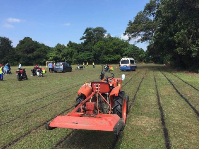 Girl's head split in two in freak lawnmower incident at school in ...