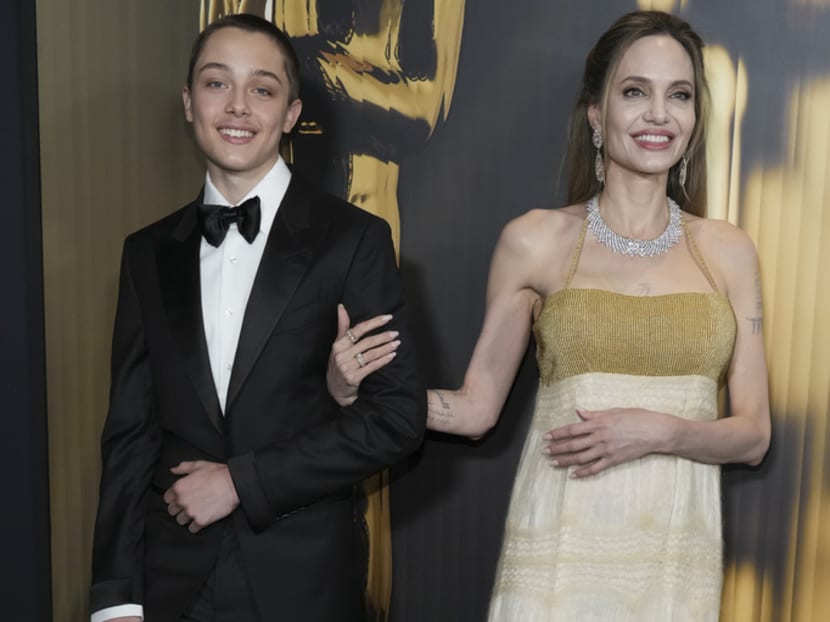 Angelina Jolie makes rare red carpet appearance with son Knox Jolie-Pitt, fans note his strong ...