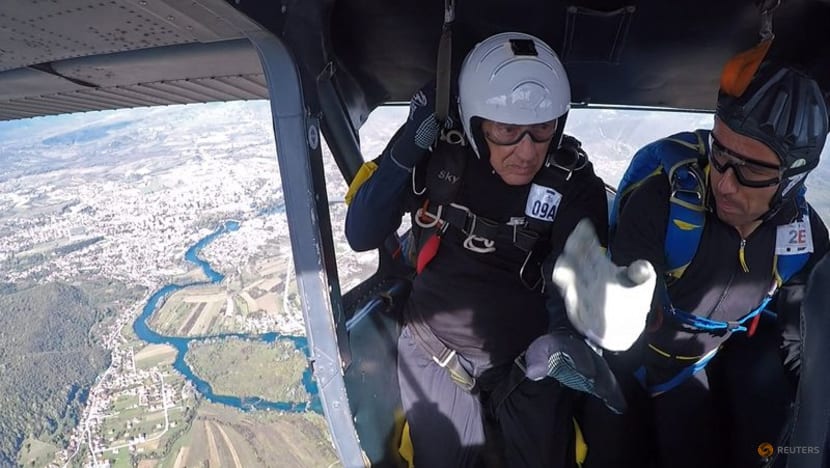 Skydiving keeps 88-year-old Bosnian in the pink - CNA