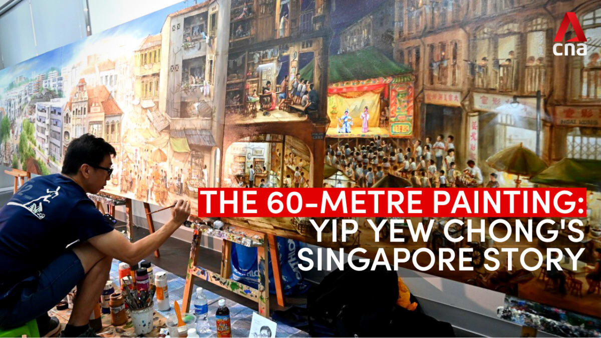 The 60-metre painting: Yip Yew Chong's Singapore story | Video - CNA