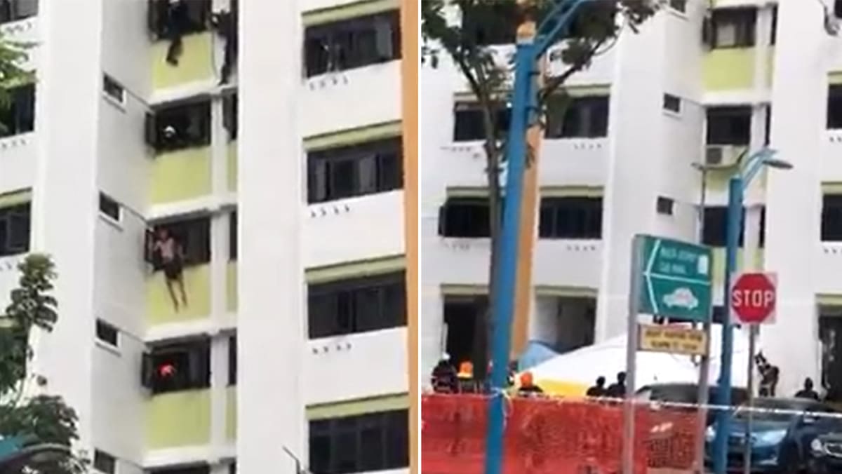 Man taken to hospital after falling from ledge of sixth floor Geylang ...